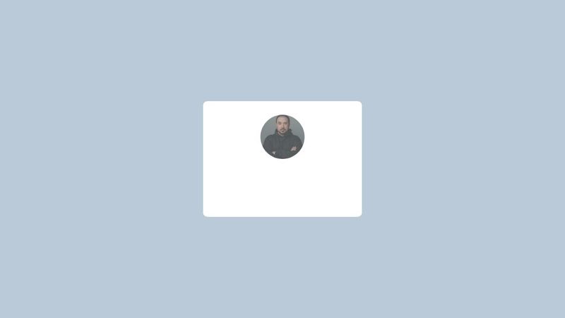Animated Profile Card Using Html Css And Gsap