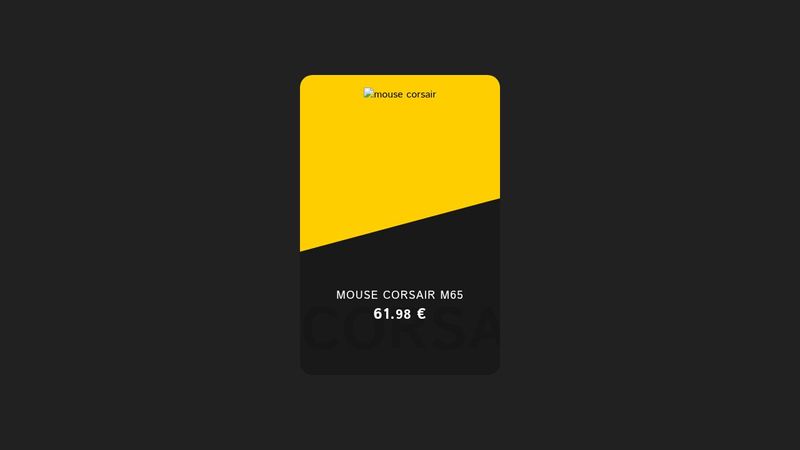 Simple Product Card UI Design using Html - CSS