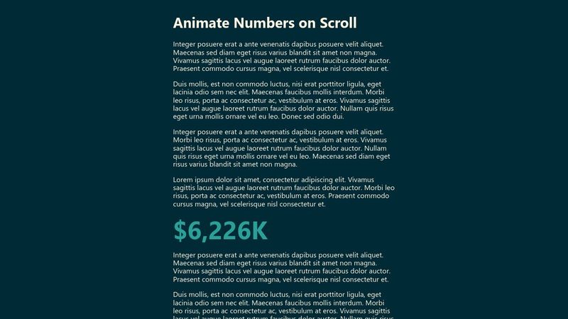 jQuery Animate Numbers on Scroll