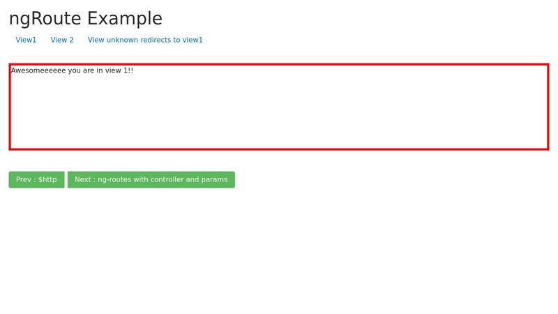 6) Simple Routing with ngRoute
