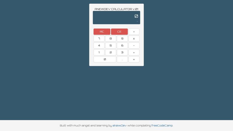 Build a JavaScript Calculator for freeCodeCamp