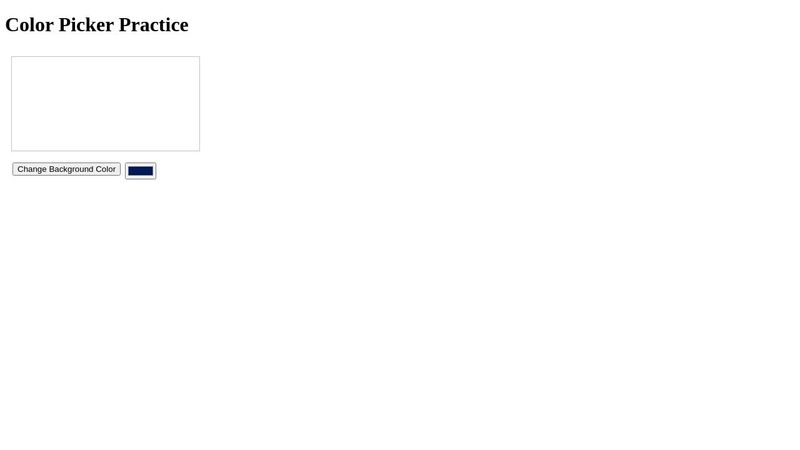 Color Picker Practice