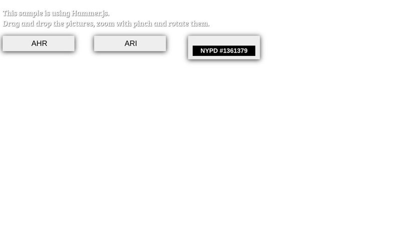 Touch control with hammer.js
