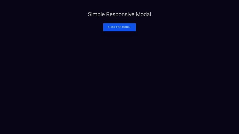 Responsive Modal