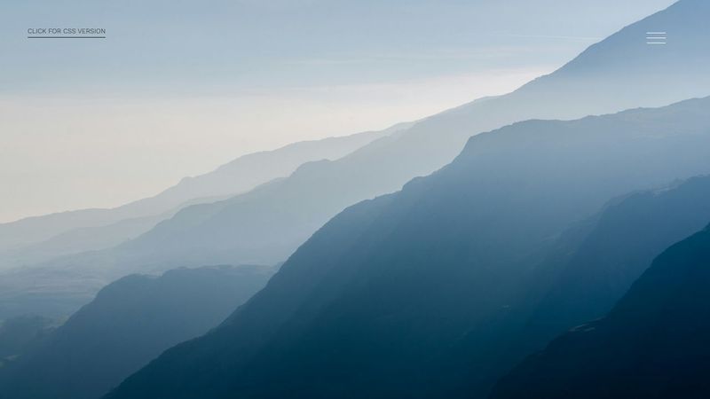 Velocity.js fullscreen flexbox overlay navigation