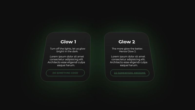 CSS Glow Cards
