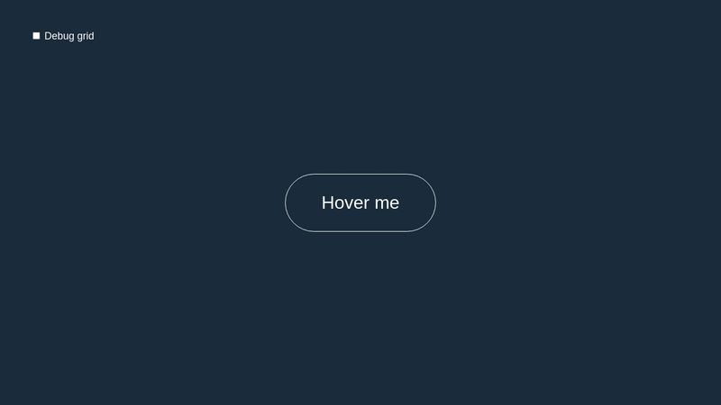 CSS only bubbly hover direction button