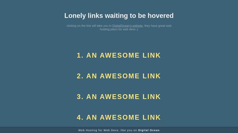 Link Hover Effects