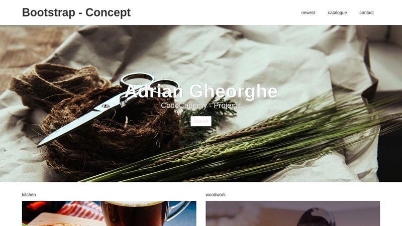 Codecademy - bootstrap project