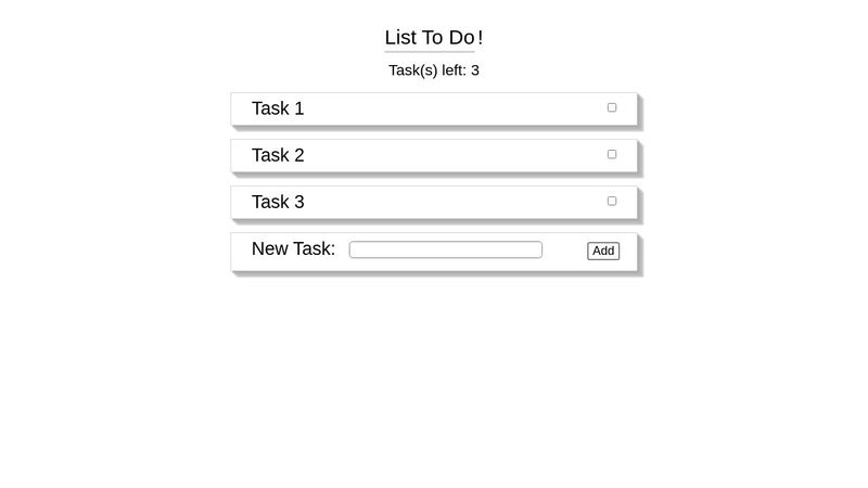 List To Do, Angular JS