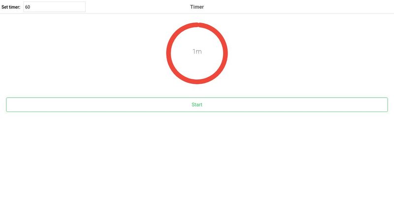 ionic timer no modal