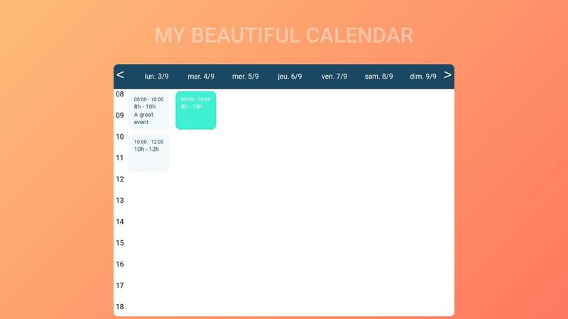 Custom FullCalendar