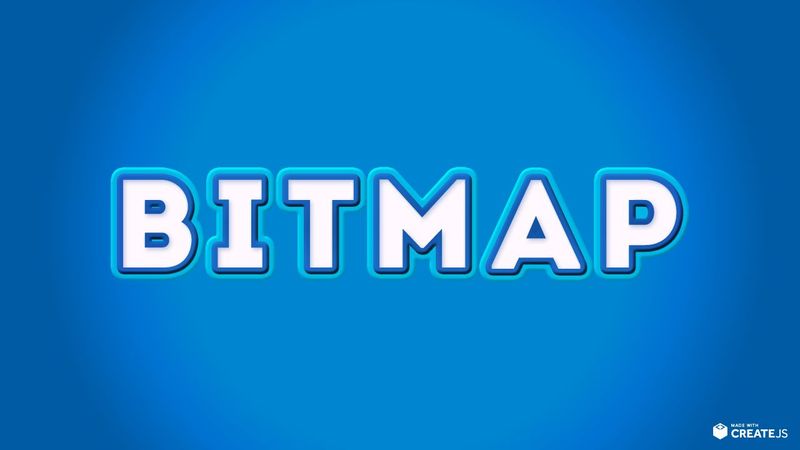 CreateJS: BitmapText is cool!