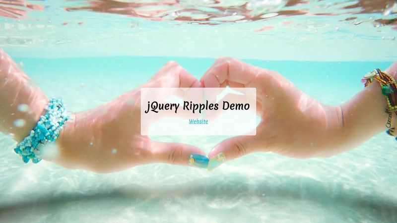jQuery Ripples Demo