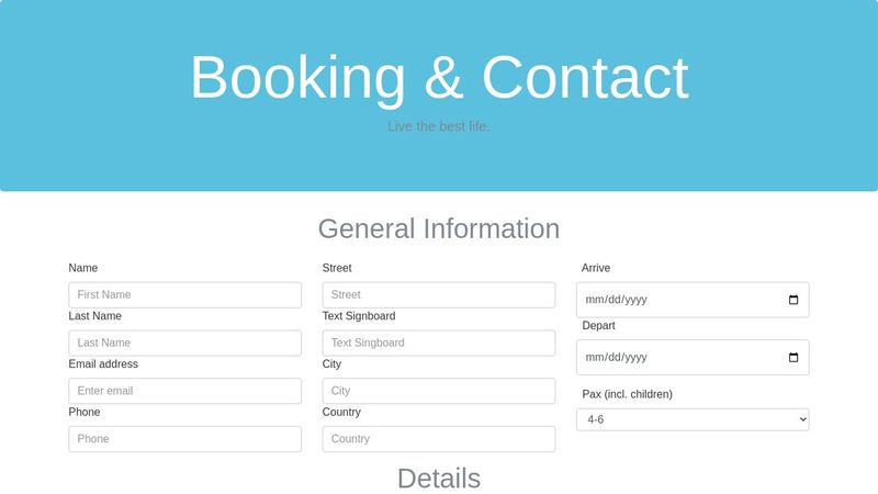 Form Booking