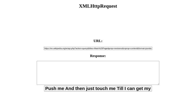 Object XMLHttpRequest plain js (vanilla JavaScript)