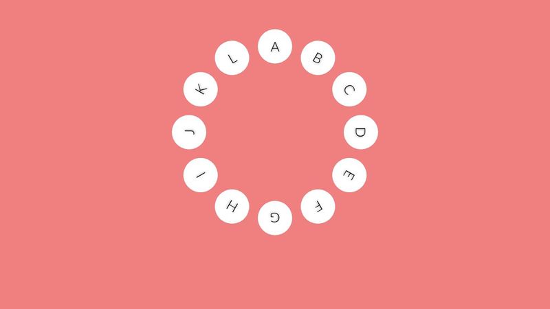 Rotate Circle Pure Javascript