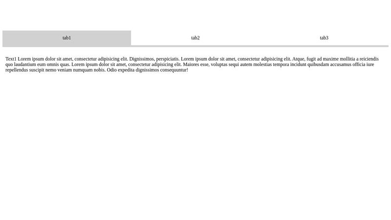 responsive tabset pure CSS