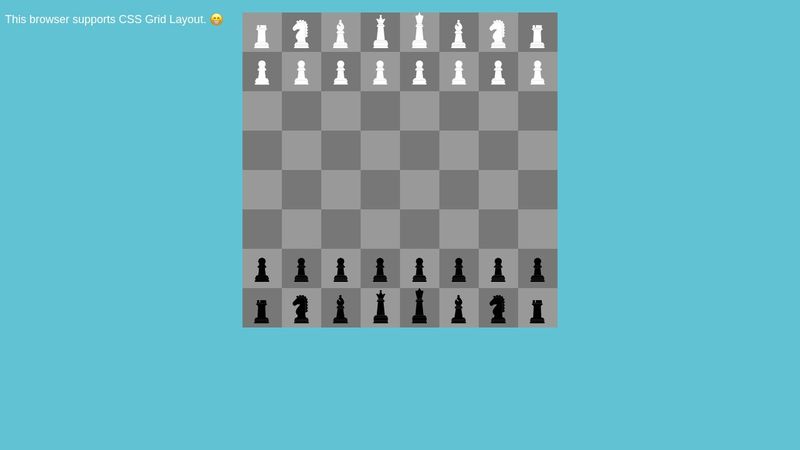 CSS grid chessboard