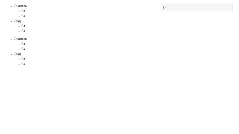 Angular Nested Radio Buttons