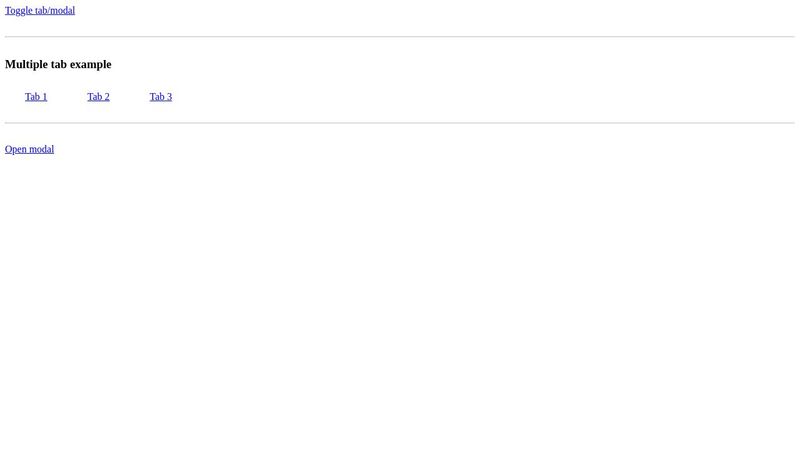 Easy and Very Useful jQuery Tab/Modal