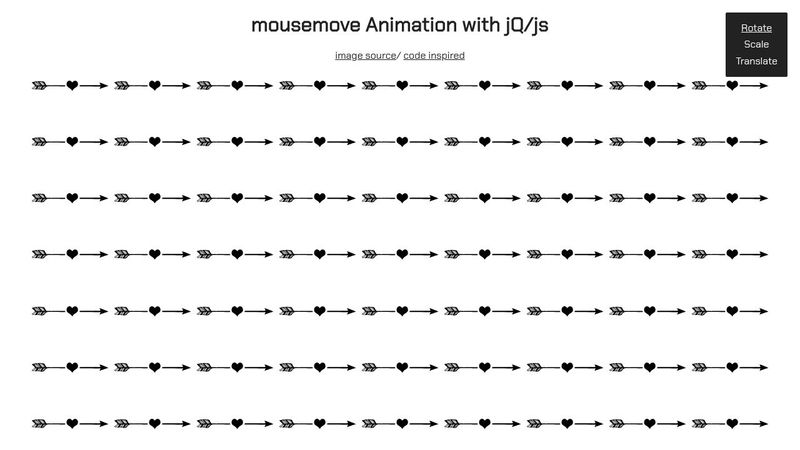 mousemove Animation with jQ/js