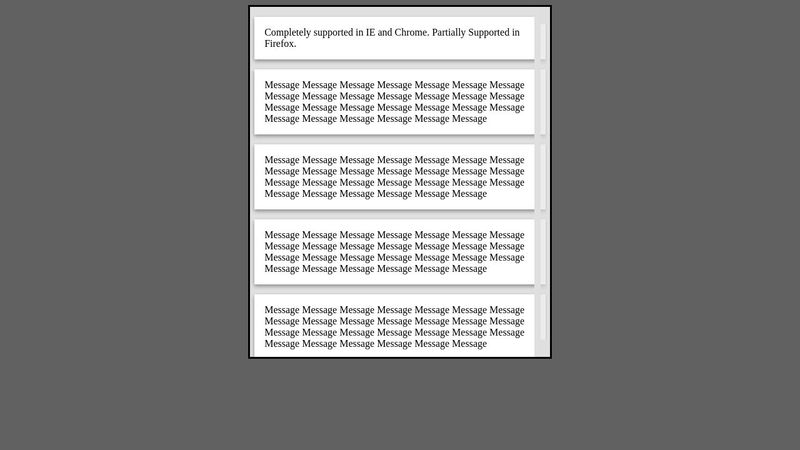 Cross Browser Scrollbar