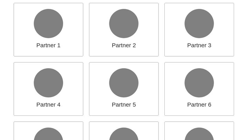Cards grid with more container appearance