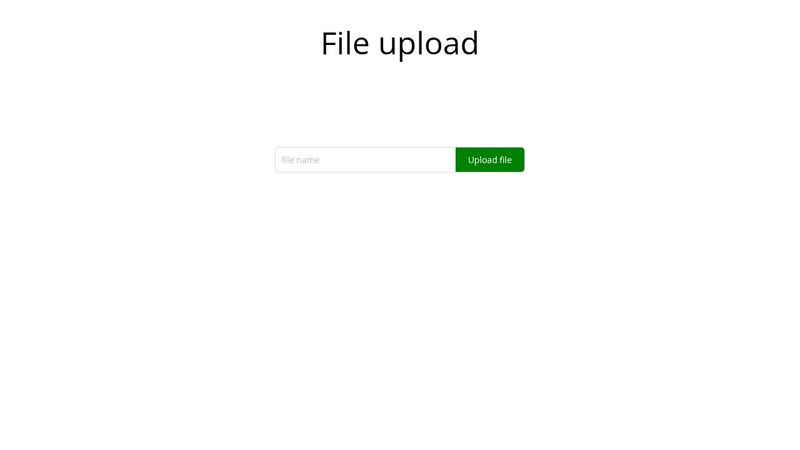 File upload - custom