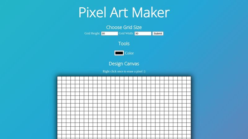 Project: Pixel Art Maker