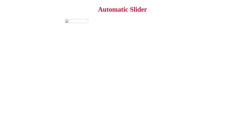 Automatic Slider / Carousel using CSS