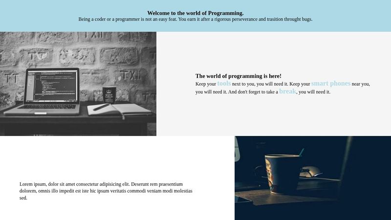 Level 2 HTML and CSS Task