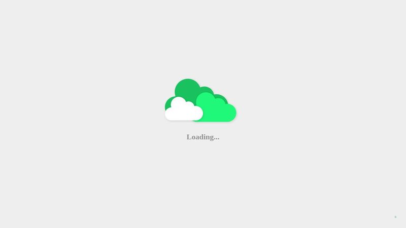 cloud loading animation