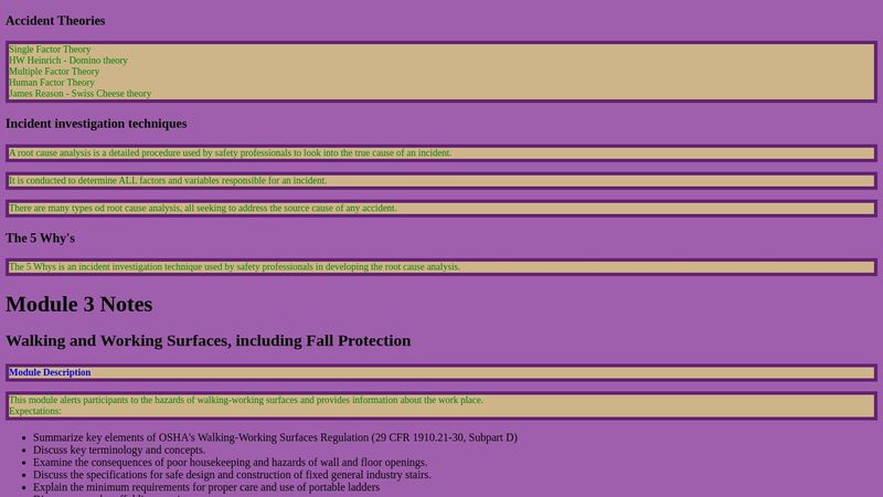Personal OSHA 30 Notes