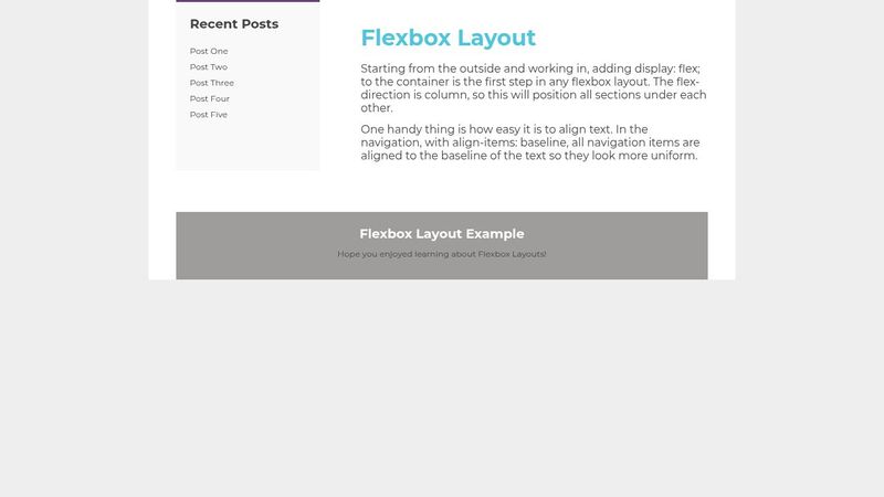 Flexbox Basic Example