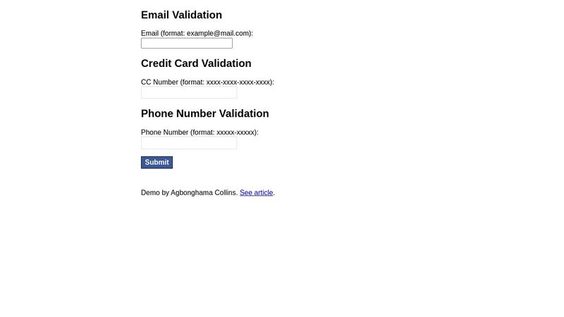 Form Validation