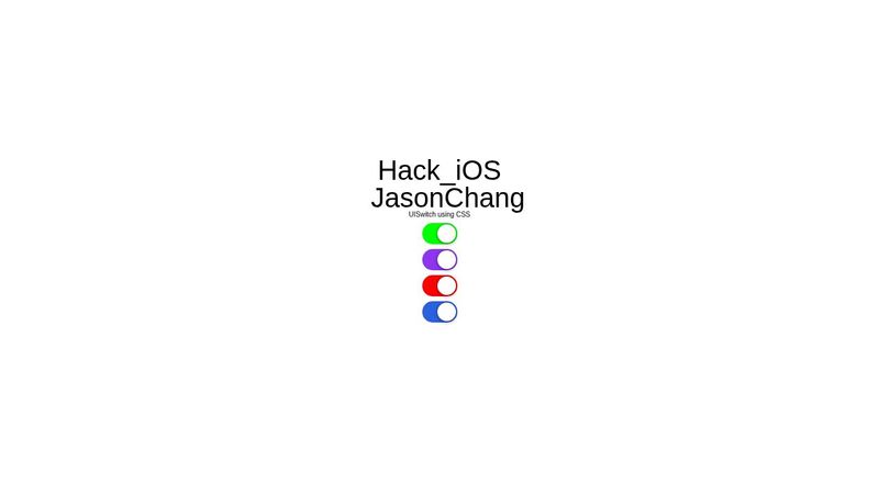 iOS 7 Checkbox UISwitch CSS