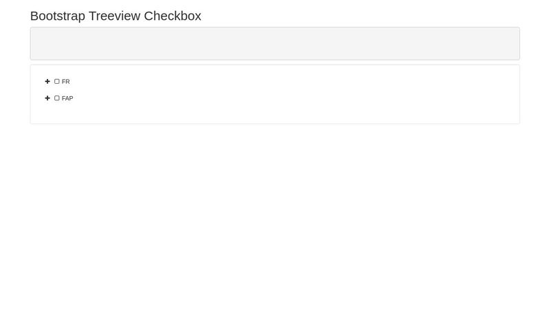 Bootstrap tree view with checkboxes