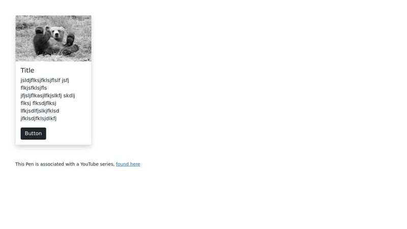 Getting Started with Bootstrap 5 - YouTube series Pen - Components 1