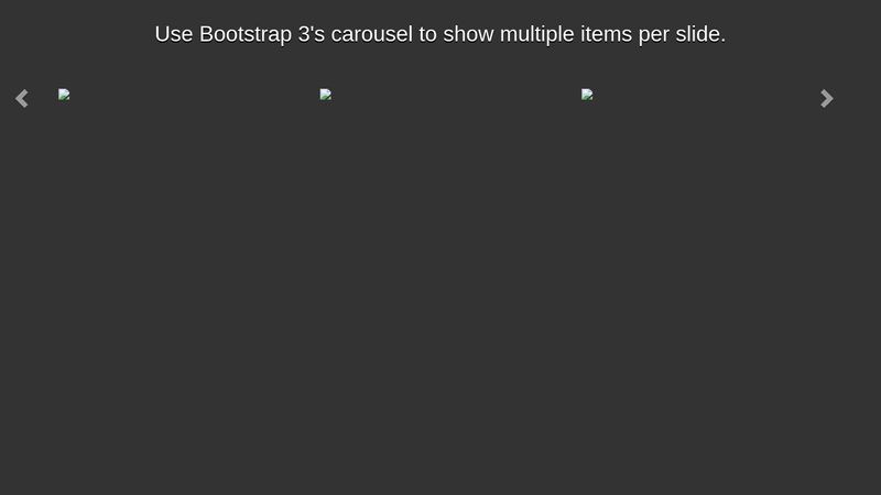 multiple items carousel slider