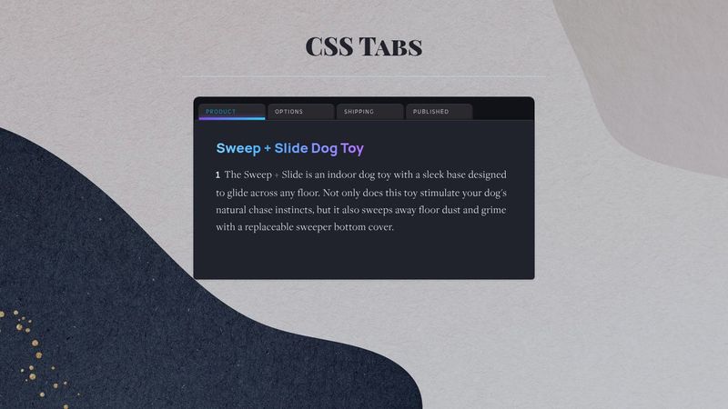 Responsive CSS Tabs