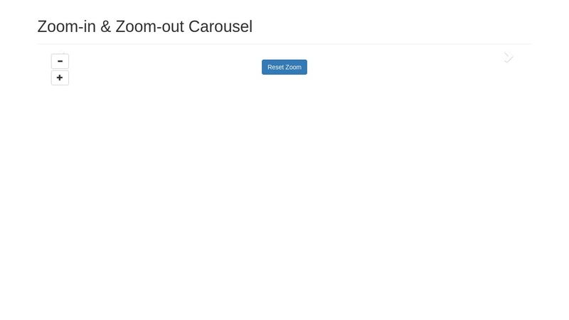 Bootstrap responsive zoom-in zoom-out image slider