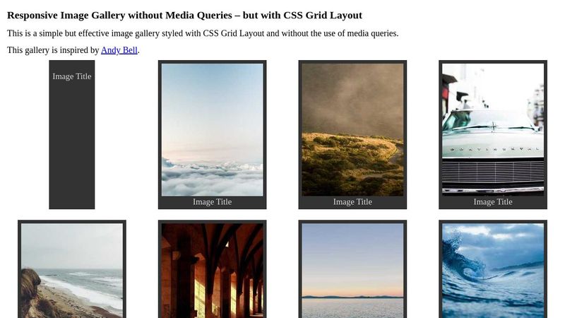 Responsive Image Gallery without Media Queries