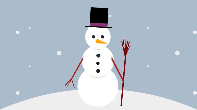 Zero-div CSS Snowman