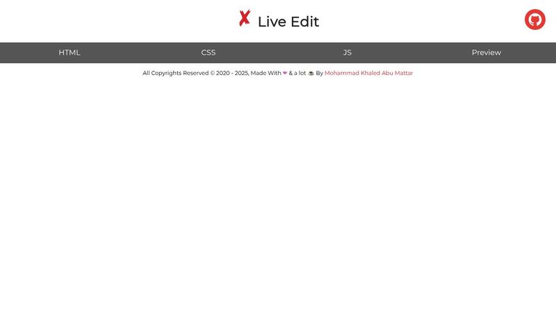 Live Editor