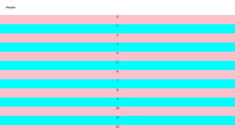 Virtual Scroller Fixed Height