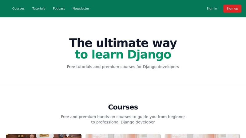 LearnDjango Homepage