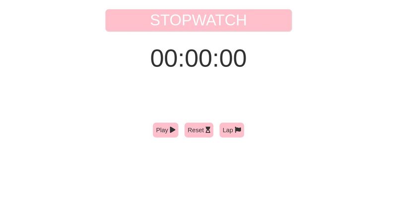 ReactJS Stopwatch