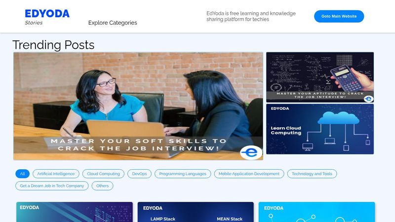 Edyoda Stories using Flex