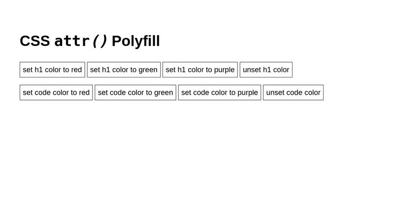 CSS attr() polyfill